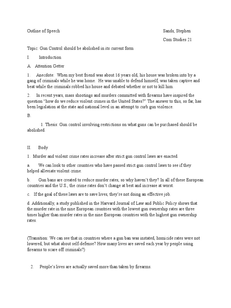 Abolishing Ineffective Gun Control Laws | PDF | Gun Control | Gun ...