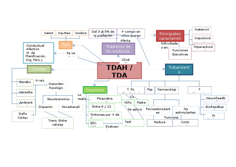 Mapa Conceptual TDAH | PDF