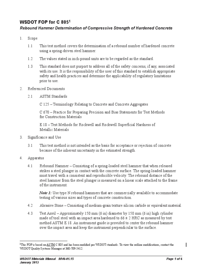 Norma Astm C805 | PDF | Technology & Engineering