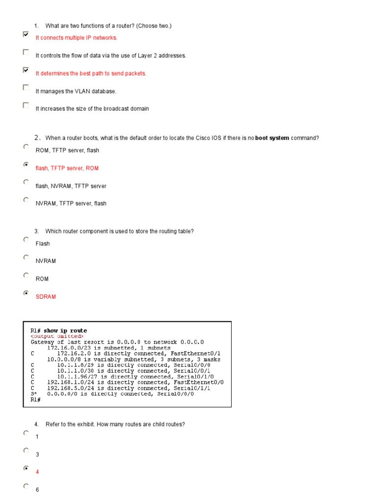 Ccna Cisco Routing Protocols And Concepts Final Exam Practice Pdf