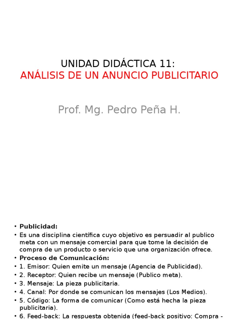 Análisis de Un Anuncio Publicitario | PDF | Publicidad | Marca