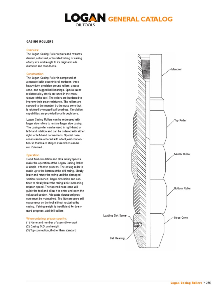 255-282 Repair Remedial Tools | PDF | Casing (Borehole) | Bearing ...