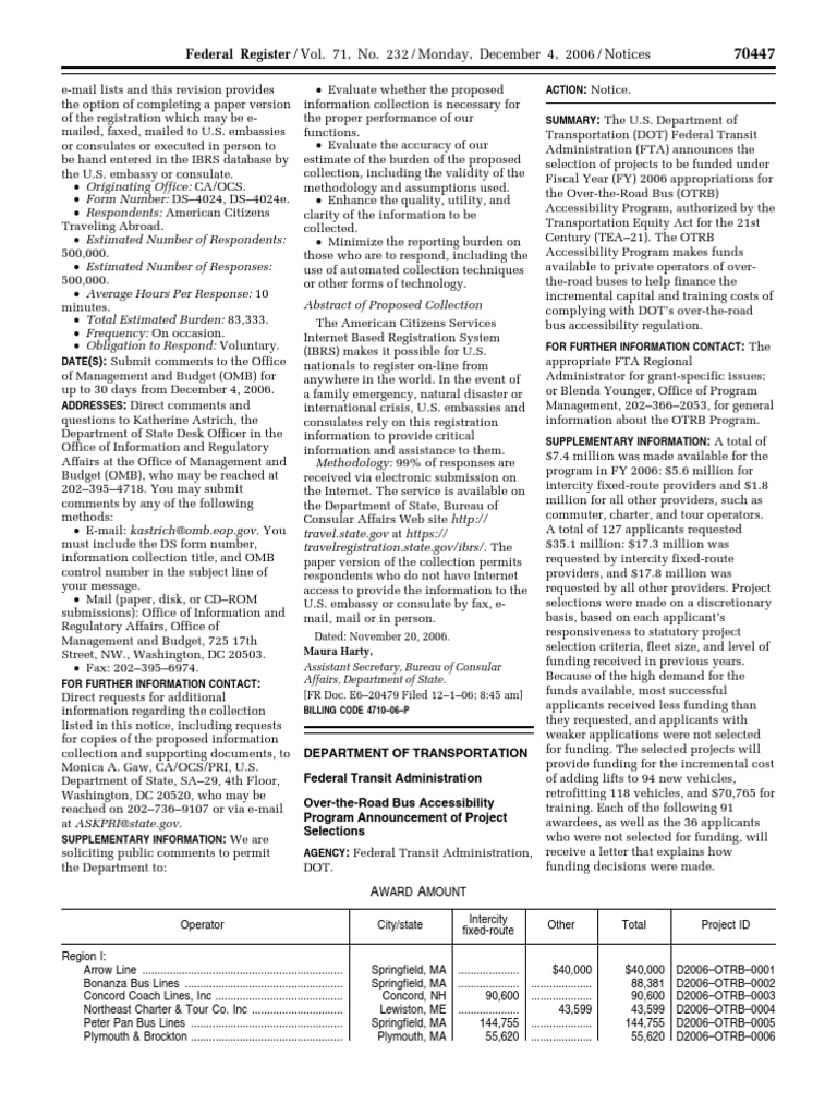 Notice: Grants and Cooperative Agreements Availability, Etc.: Over-the ...