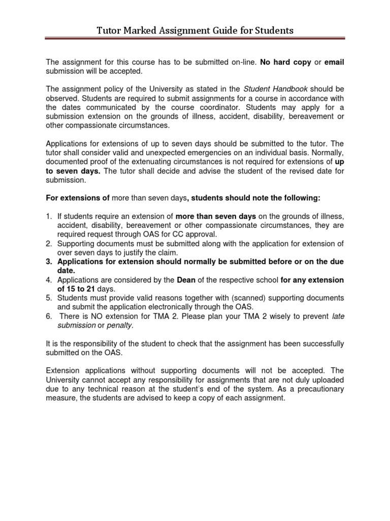 TMA Guide | PDF | Turnitin | Computing And Information Technology