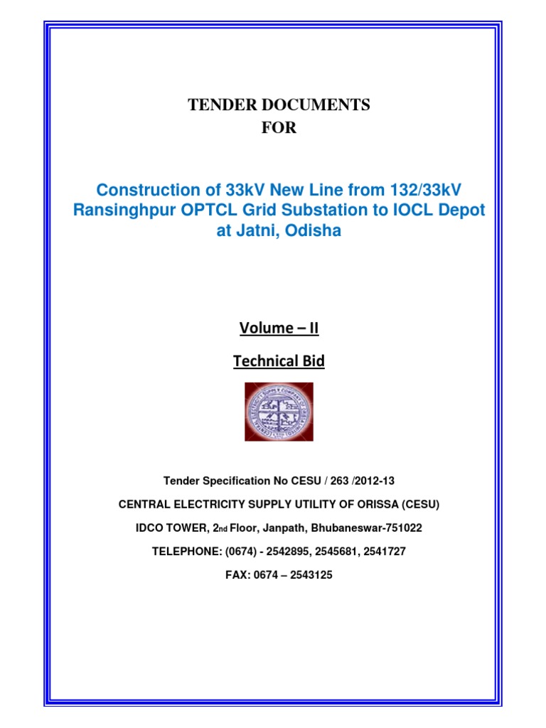 33KV Line | PDF | Wire | Deep Foundation