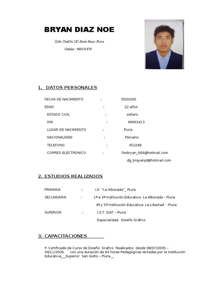 Bryan Diaz Noe | PDF