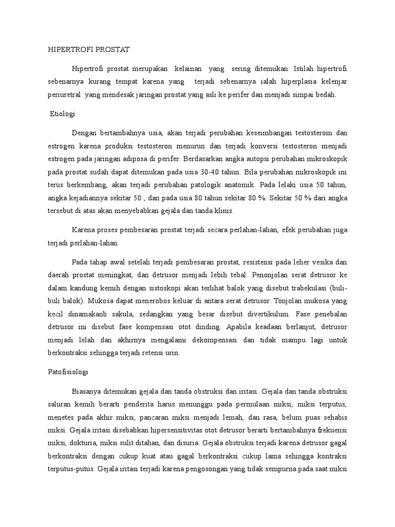 Hipertrofi Prostat | PDF