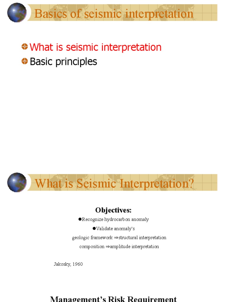 Basic of Seismic Interpretation | PDF | Reflection Seismology | Geology