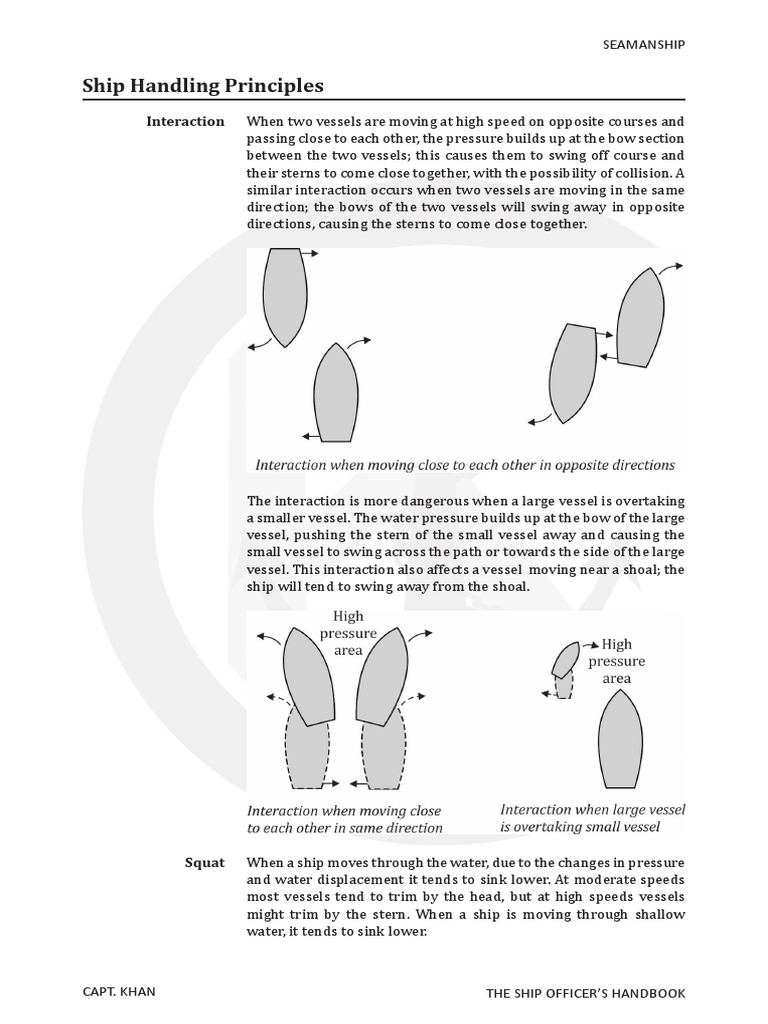 Ship Handling Principles and Interactions | PDF | Tugboat | Ships