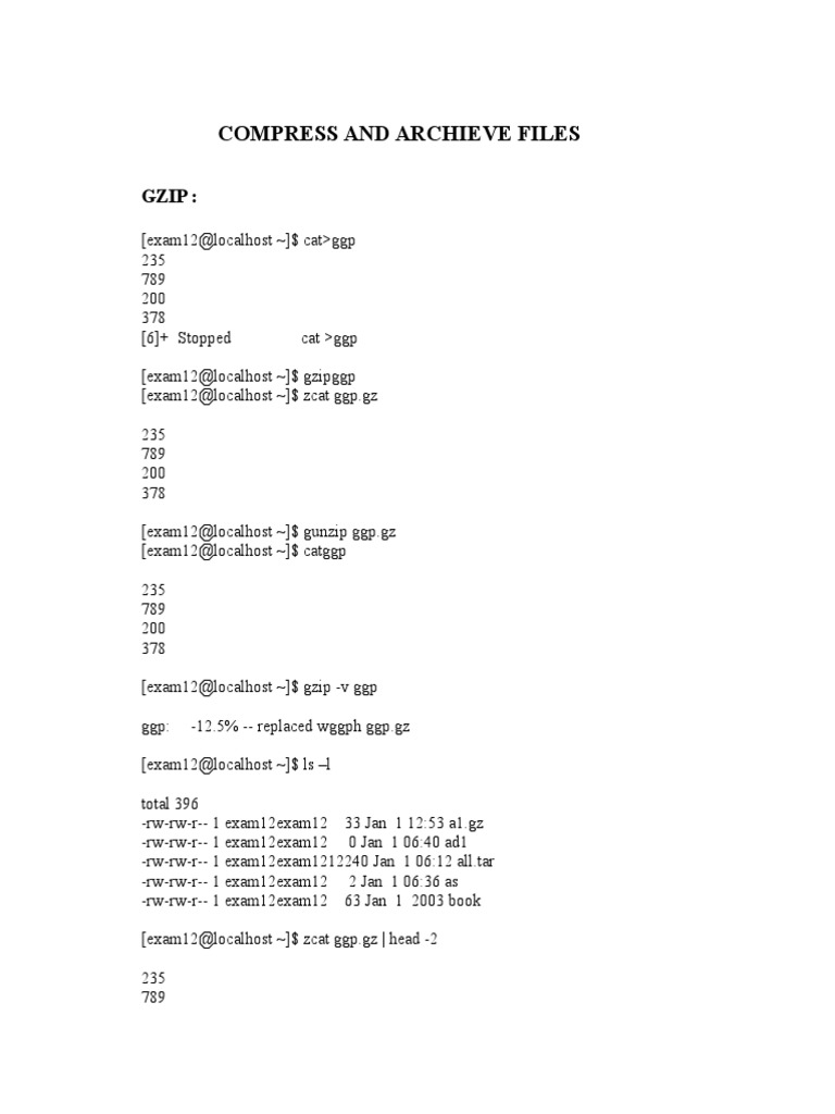 Compress and Archieve Files. | PDF | Teaching Methods & Materials ...