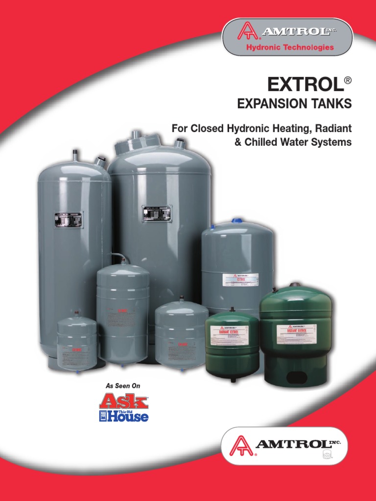 Amtrol Extrol Expantion Tank Specs | PDF | Valve | Hvac