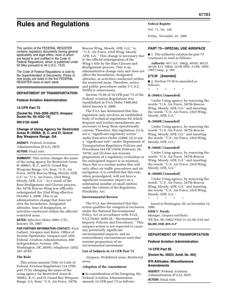 Rule: IFR altitudes | Federal Aviation Administration | Instrument ...