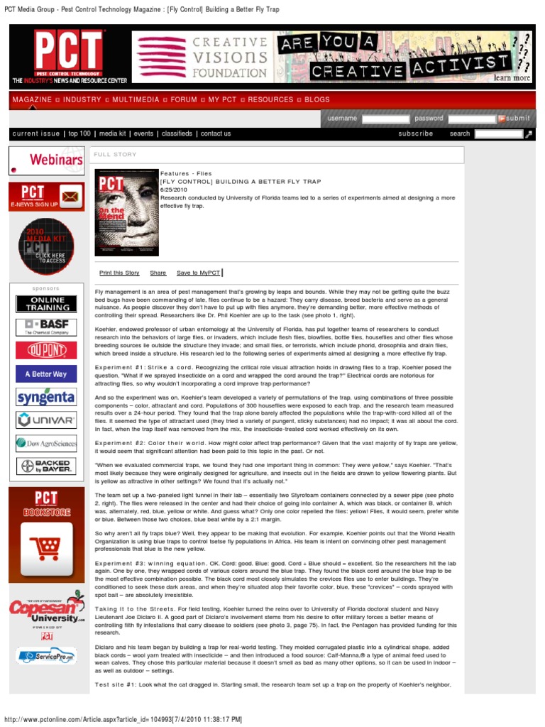 Pest Control Technology Magazine | PDF | Fly | Pest Control