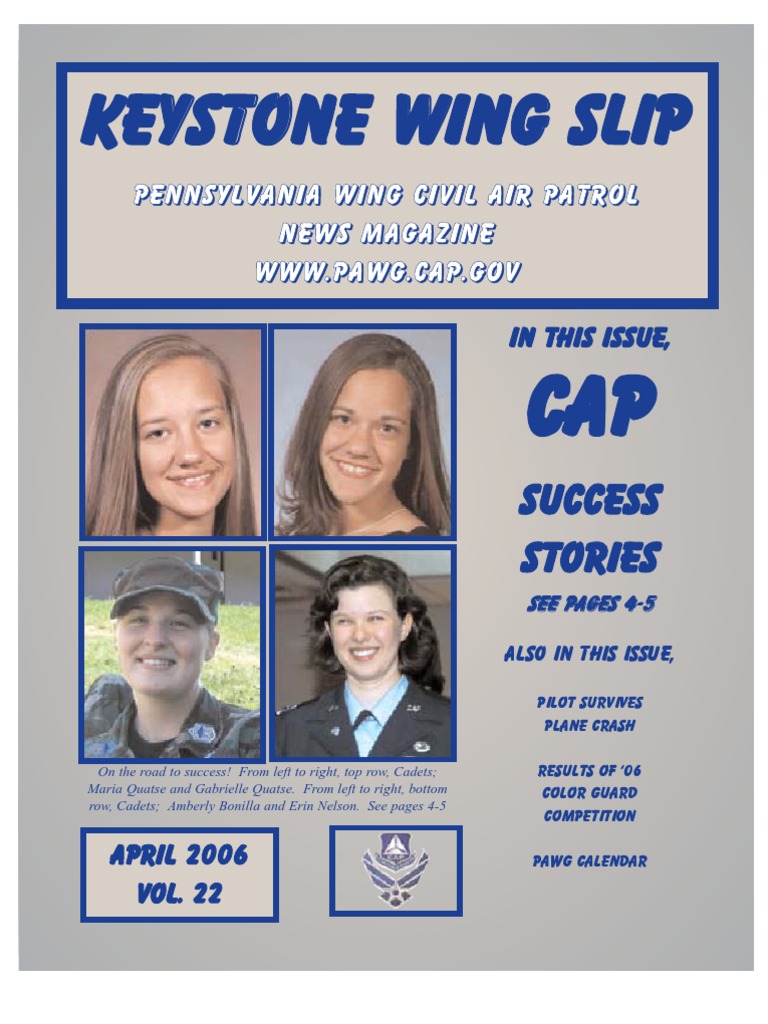 Pennsylvania Wing - Apr 2006 | PDF | Civil Air Patrol | Awards And ...