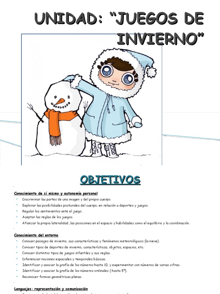 UNIDAD Juegos de Invierno | PDF | Nieve | Pinturas