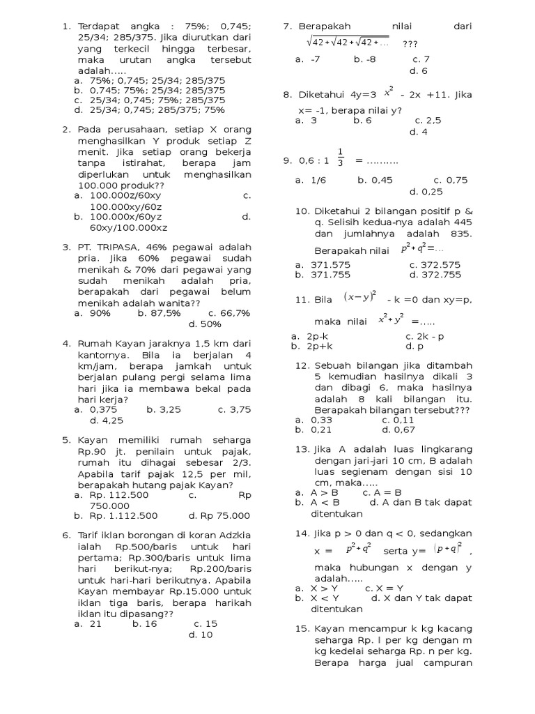 Kumpulan Soal STAN | PDF