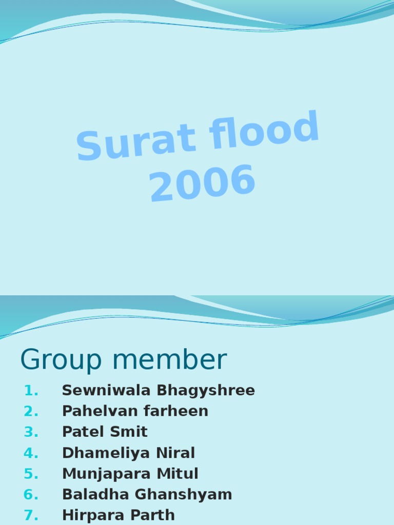 Surat Flood 2006 Final | PDF | Flood | Dam