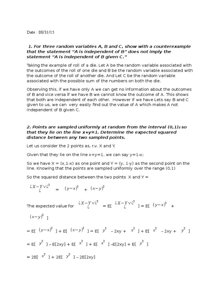 EECS | PDF | Random Variable | Expected Value