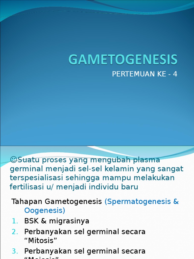 Gameto Genesis | PDF