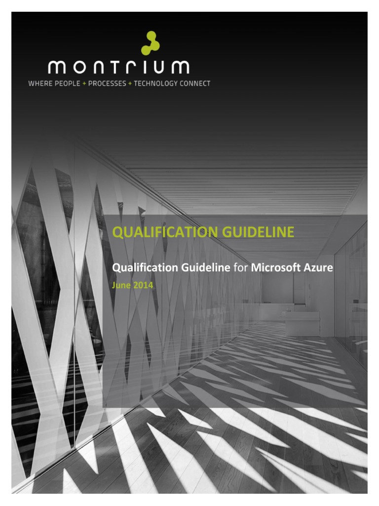 Qualification Guideline - Microsoft Azure | PDF | Cloud Computing ...