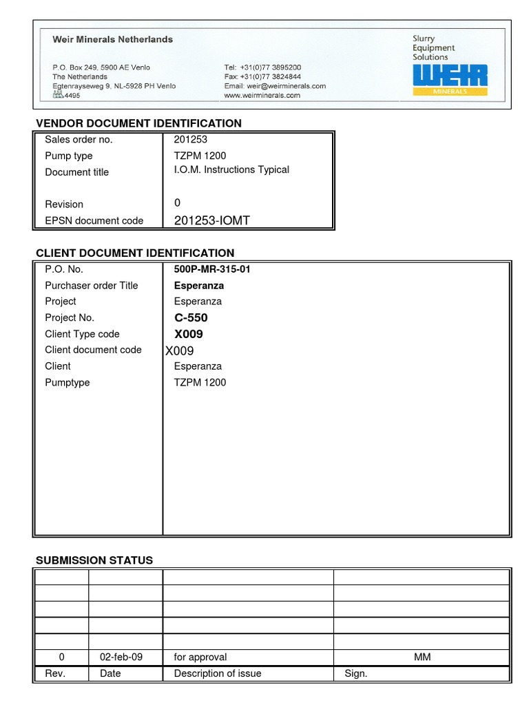 Manual Geho | PDF | Pump | Emergency