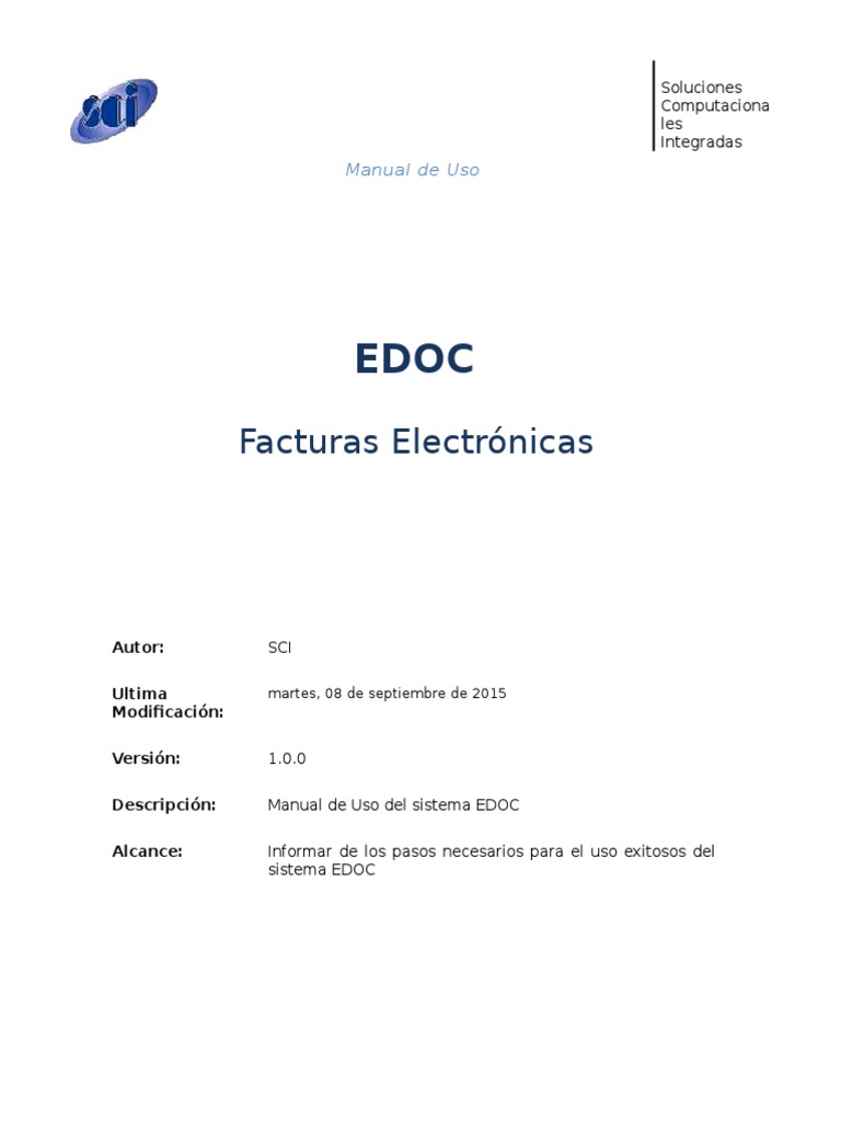 Manual EDOC | PDF | Servicios de Información de Internet | Contraseña