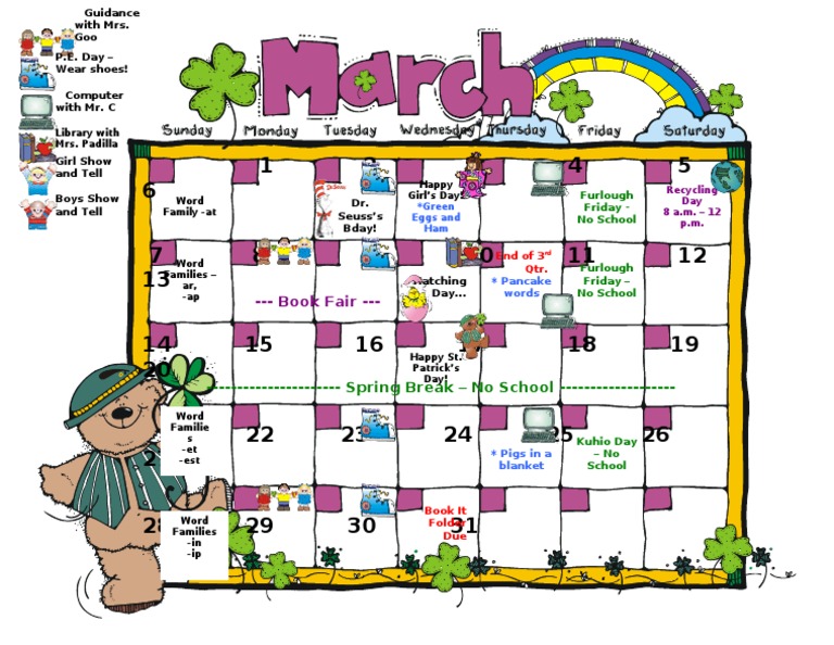 March Calendar | PDF