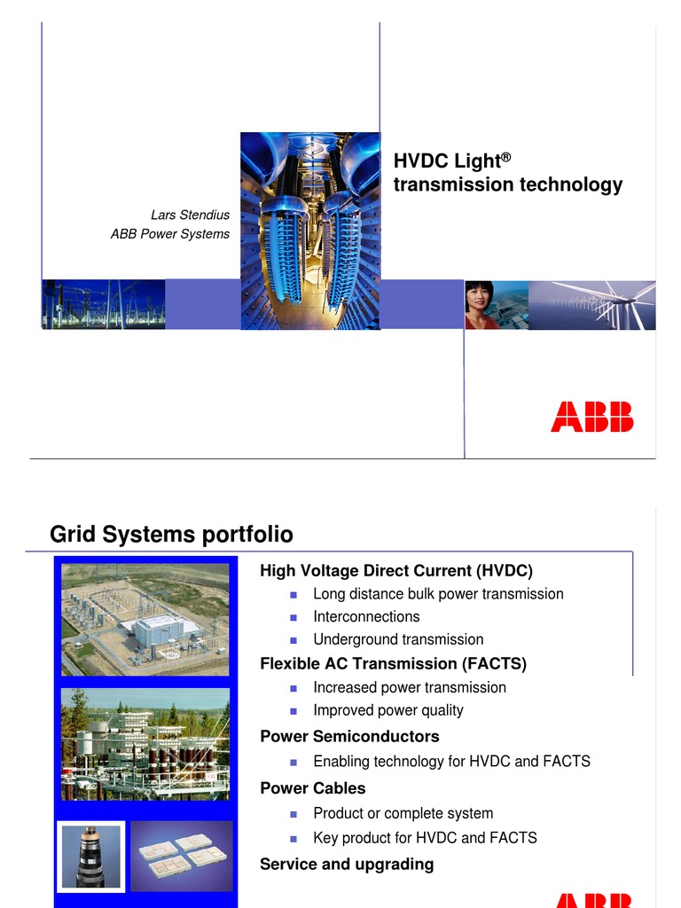 HVDC Light® Transmission Technology | PDF | High Voltage Direct Current ...