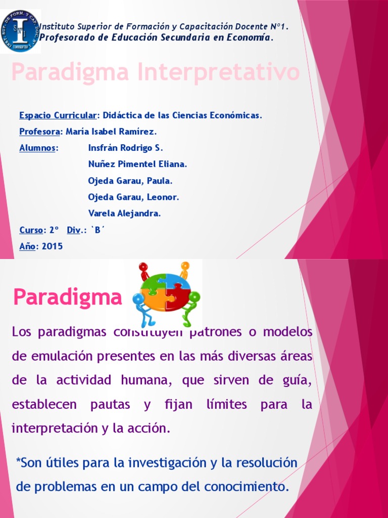 Paradigma Interpretativo - Didactica1 | PDF | Paradigma | Conocimiento