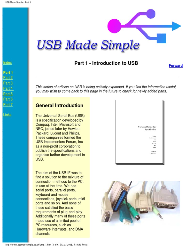USB Made Simple | PDF | Usb | Electrical Connector