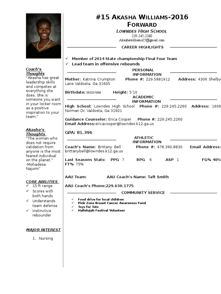 Akasha Williams Resume | PDF