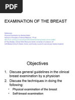 OSCE Checklist Breast Examination | PDF