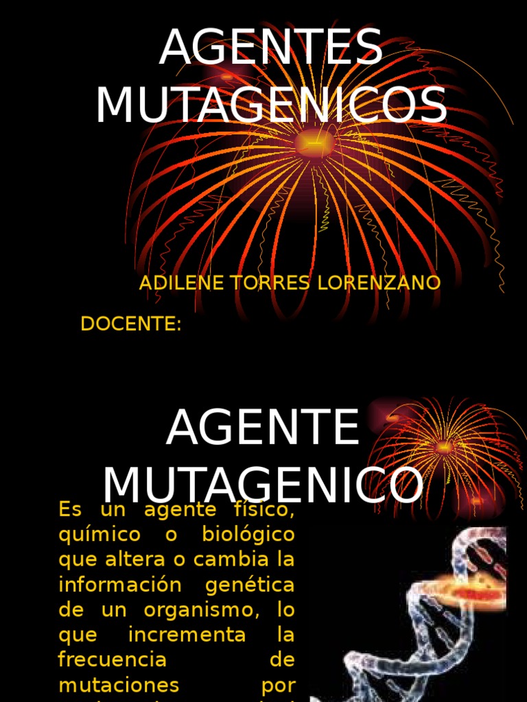Agentes Mutagenicos | PDF | Mutageno | Ultravioleta