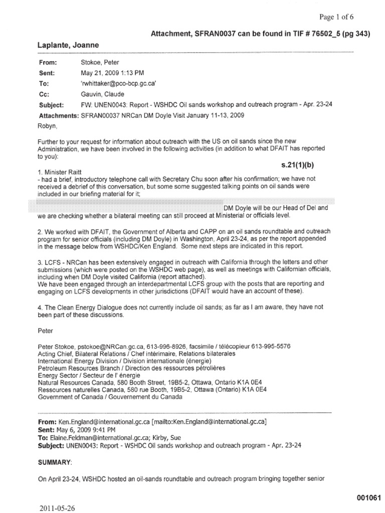 ATIP - Notes On April 23 CAPP - DFAIT Workshop | PDF