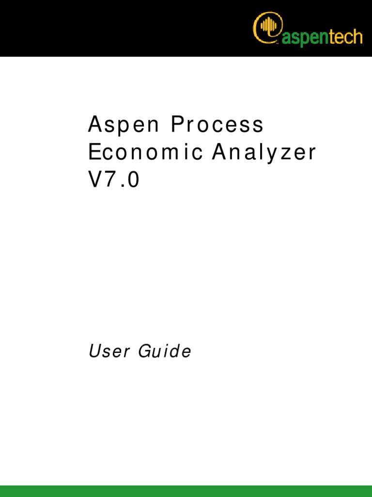 Manual Aspen Analyzer Version 7 | PDF | Simulation | Specification ...