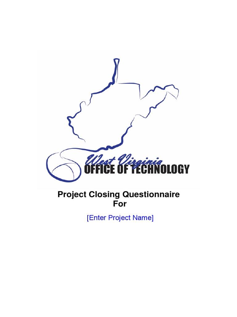 CLOSING Project Closure Questionnaire Electronic Form | PDF | Unit ...