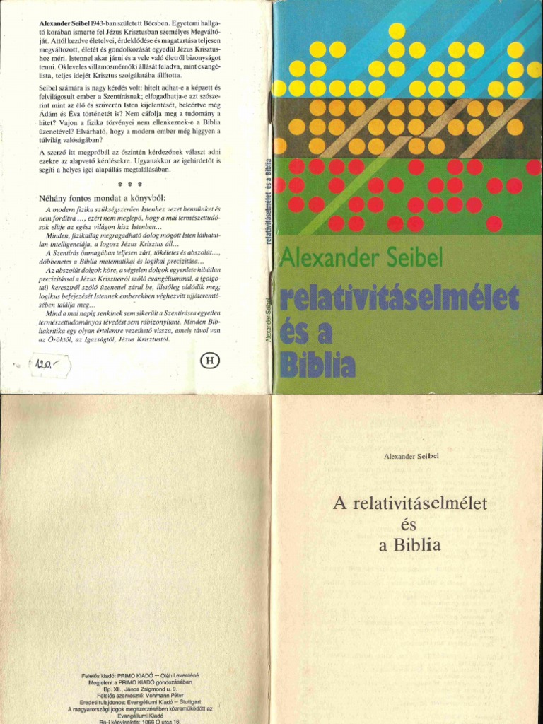 Alexander Seibel - Relativitáselmélet És A Biblia | PDF