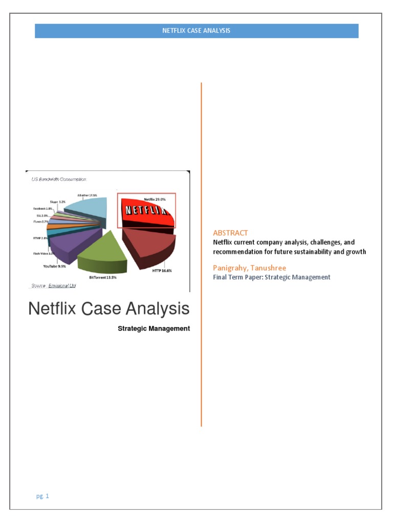 Netflix Case Analysis | Netflix | Internet Service Provider