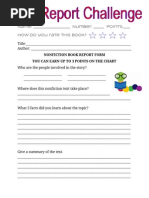 Big Book Response Sheet | PDF