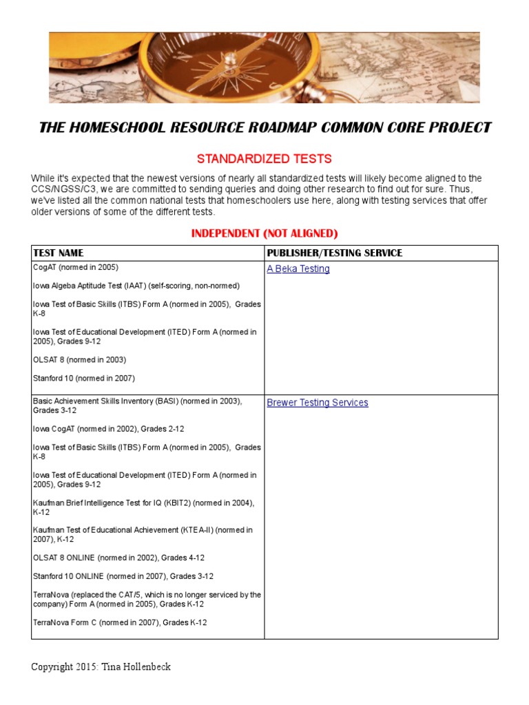 What Assessments Are Common Core-Aligned? | PDF | Test (Assessment ...