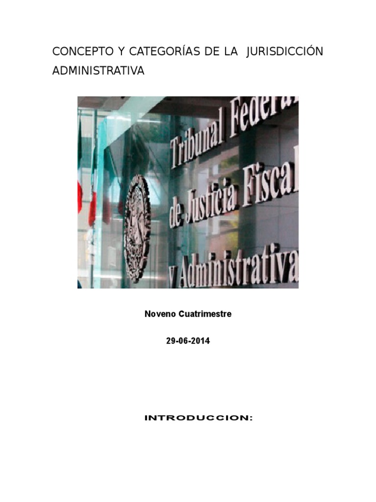 Jurisdicción Administrativa Conceptos Clave Pdf Jurisdicción Juez