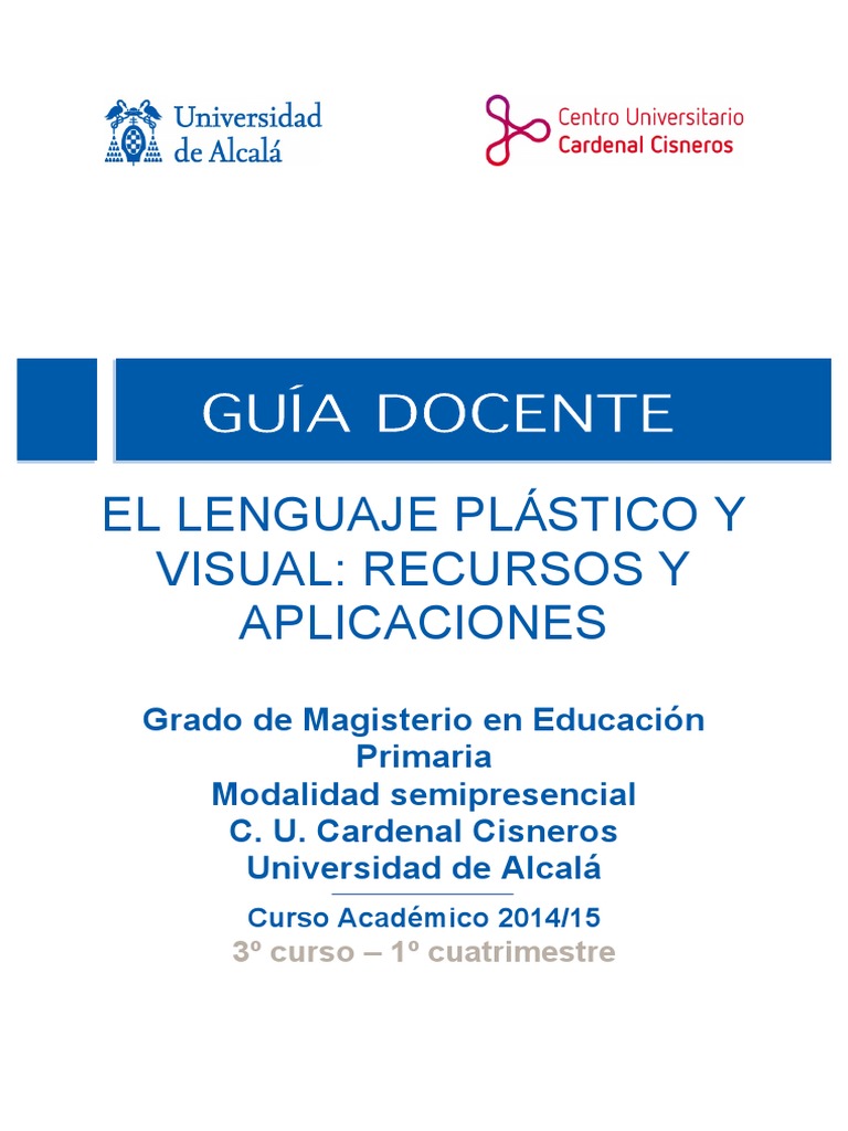 Lenguaje Plástico y Visual | PDF | Educación en artes visuales ...