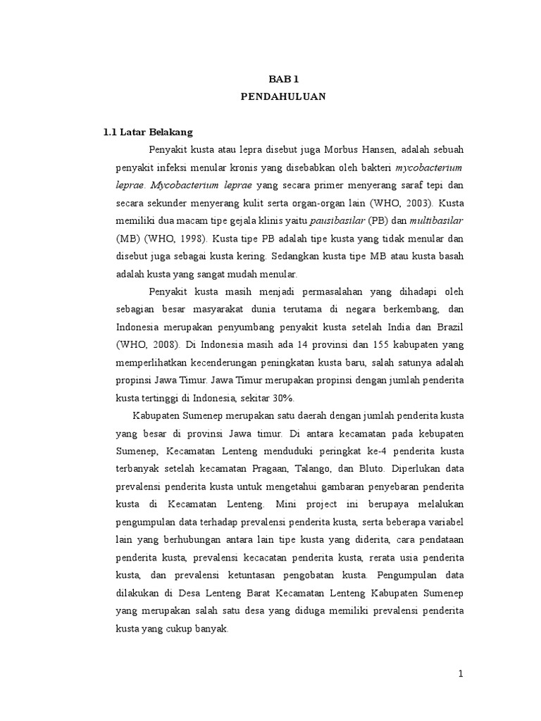 Kusta | PDF | Pengembangan Diri | Kesehatan Holistik