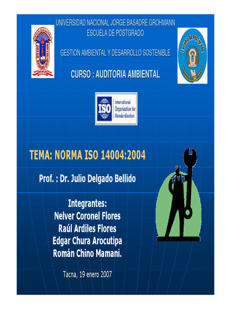 Presentacion - IsO 14004 | PDF | Degradación ambiental | Planificación