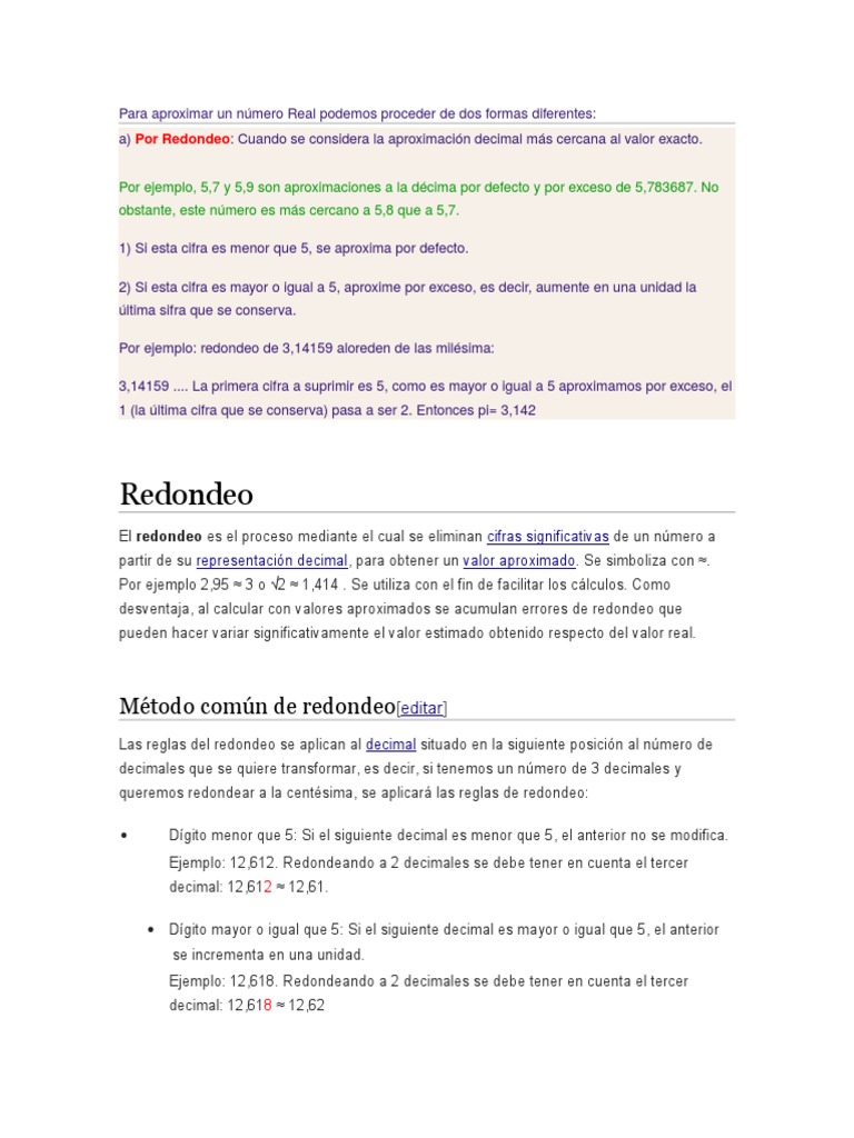 Redondeo | PDF | Redondeo | Teoría de la computación