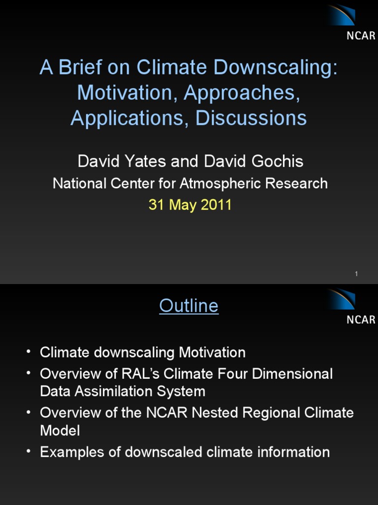Climate Downscaling Methods Explained | PDF | Climate | Dependent And ...