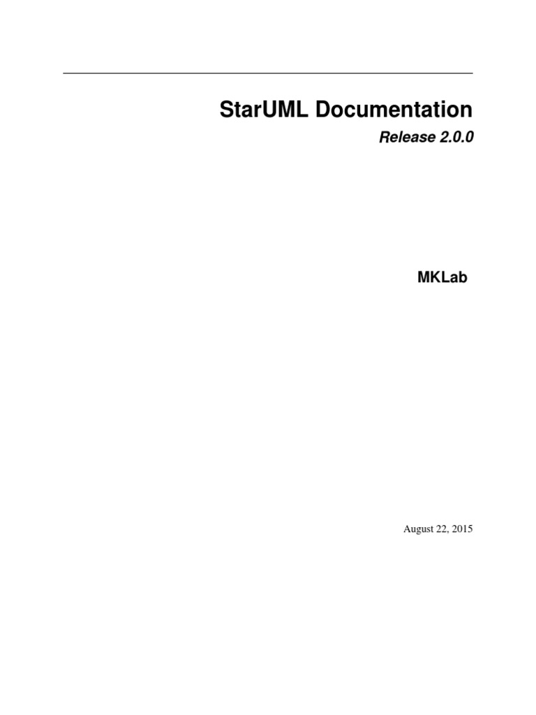 Staruml Documentation Release 2 0 0 Pdf Unified Modeling Language