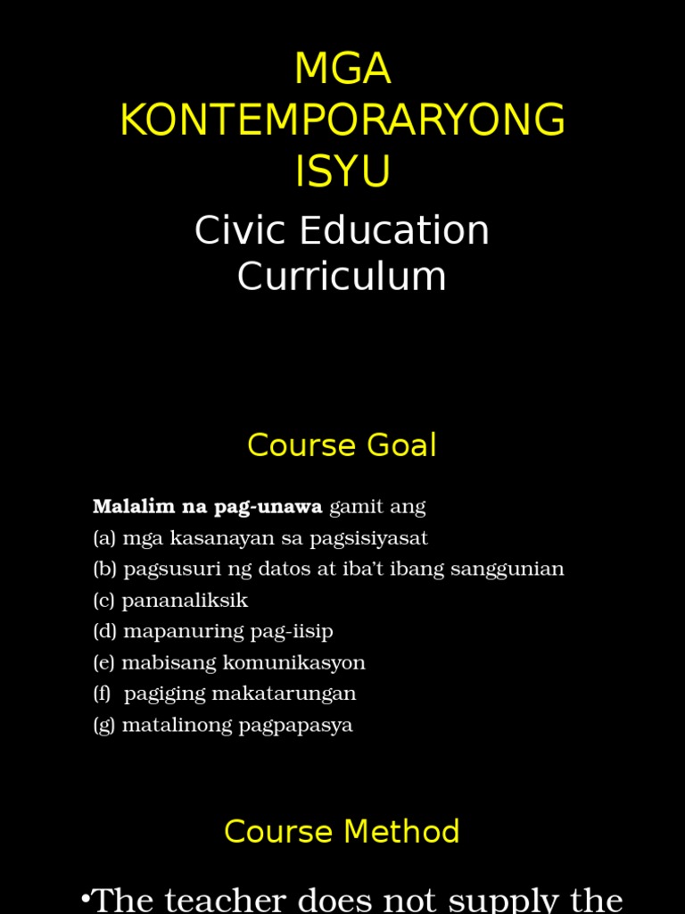 Mga Kontemporaryong Isyu | PDF | Common Good | Social Justice