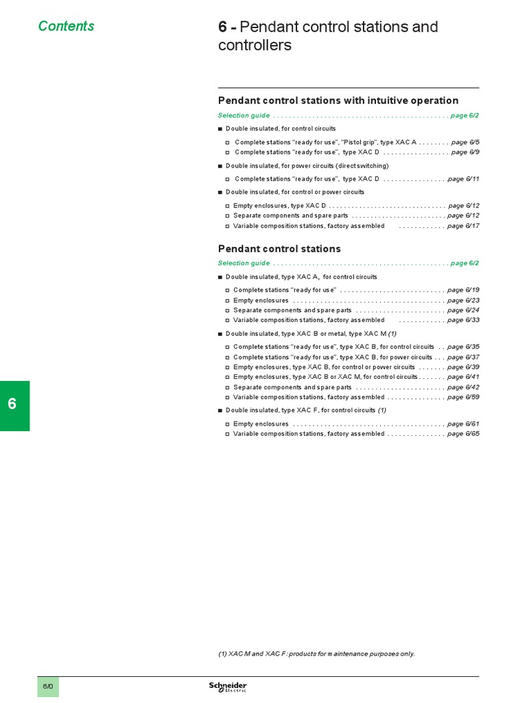 6 - Pendant Control Stations and Controllers | PDF | Fuse (Electrical ...