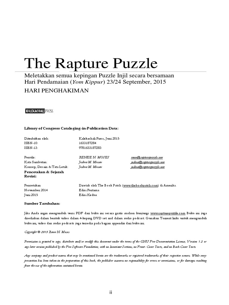 Meletakkan Semua Kepingan Puzzle Injil Secara Bersamaan | PDF